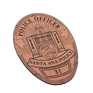 Santa Ana Police Badge SVG CNC Laser - Etsy