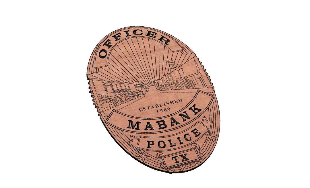 Mabank Police Badge SVG CNC Laser - Etsy
