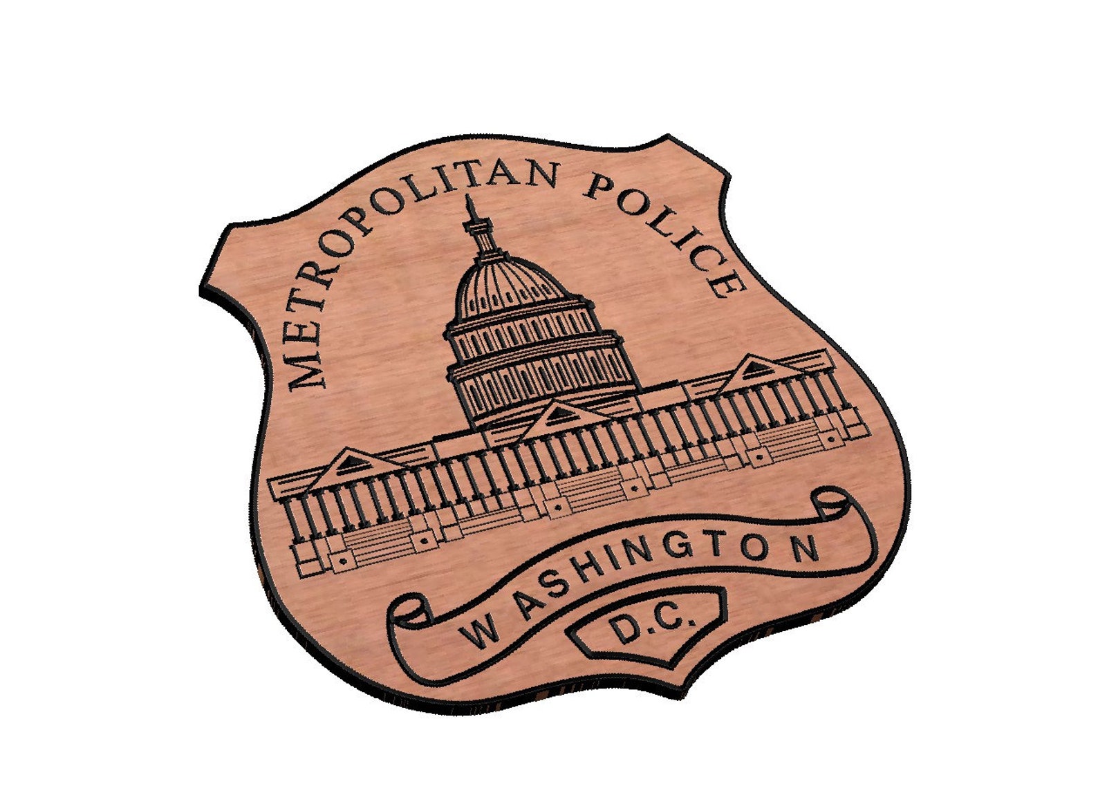 DC Metro Police Badge SVG - Etsy