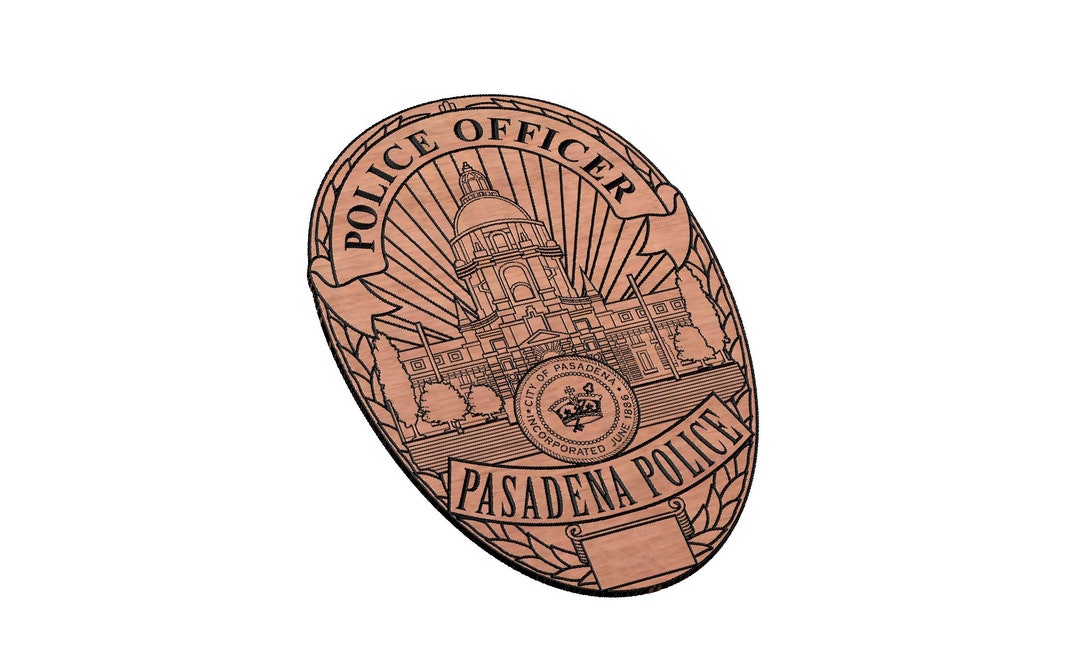 Pasadena Police Badge SVG - Etsy