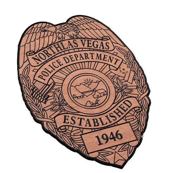 Las Vegas Police Badge Svg Etsy