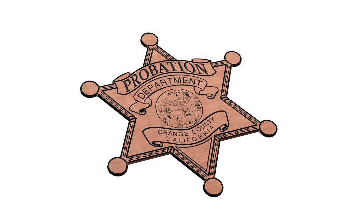 Orange County Probation Officer Badge SVG - Etsy