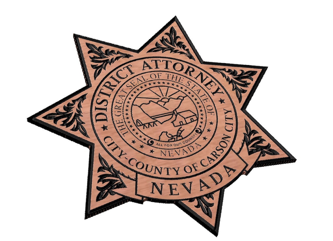 City-county of Carson Badge SVG CNC Laser - Etsy