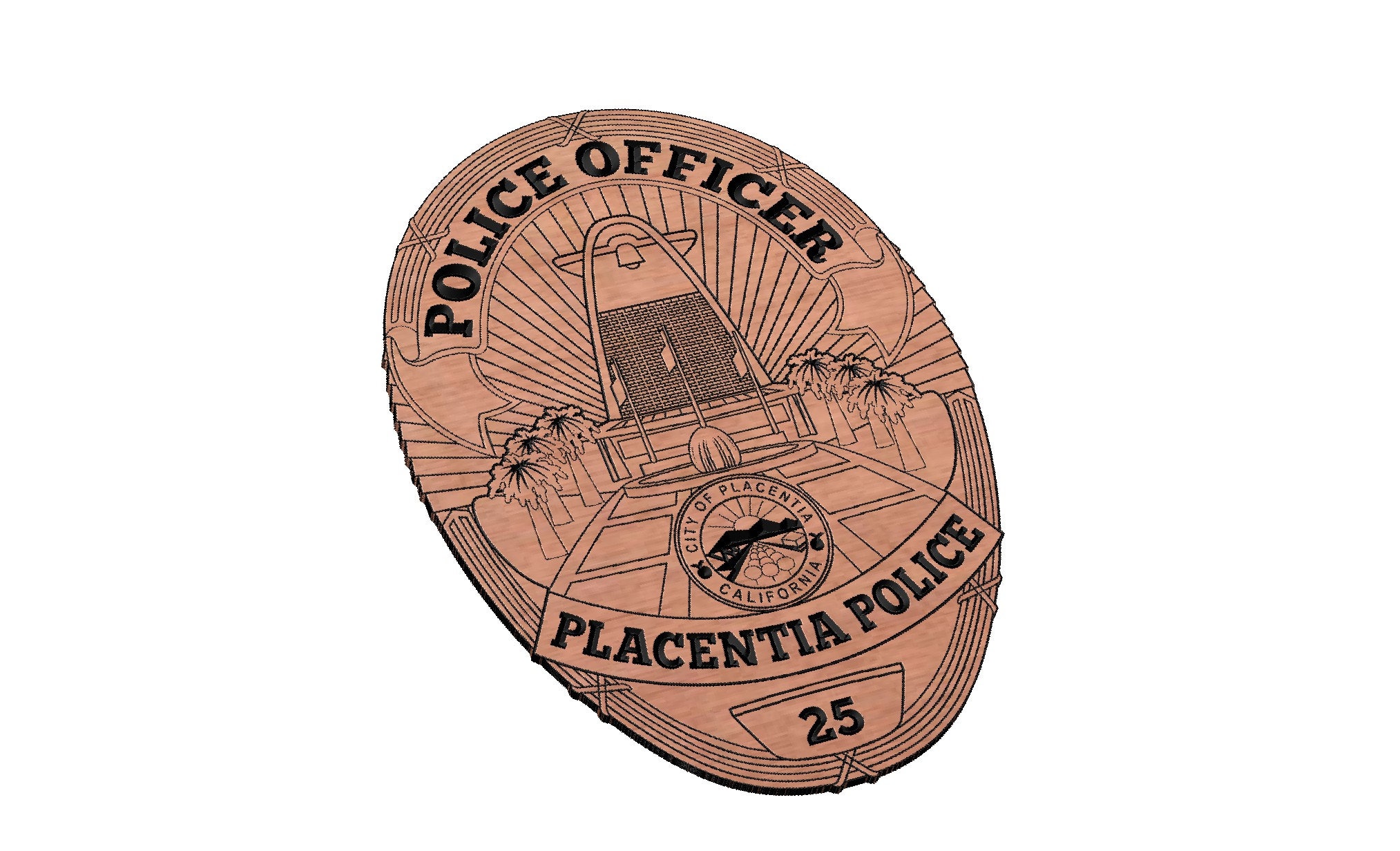 Placentia Police Badge SVG - Etsy