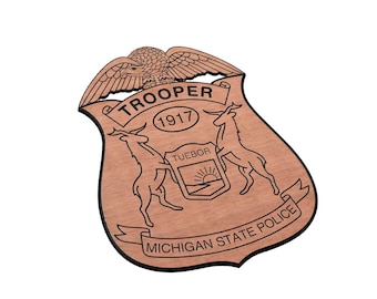 Michigan State Police Sergeant Badge Logo Custom Seal Ai - Etsy