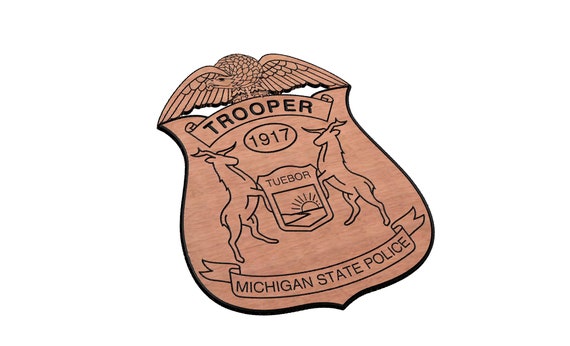 Michigan State Police Badge SVG - Etsy India