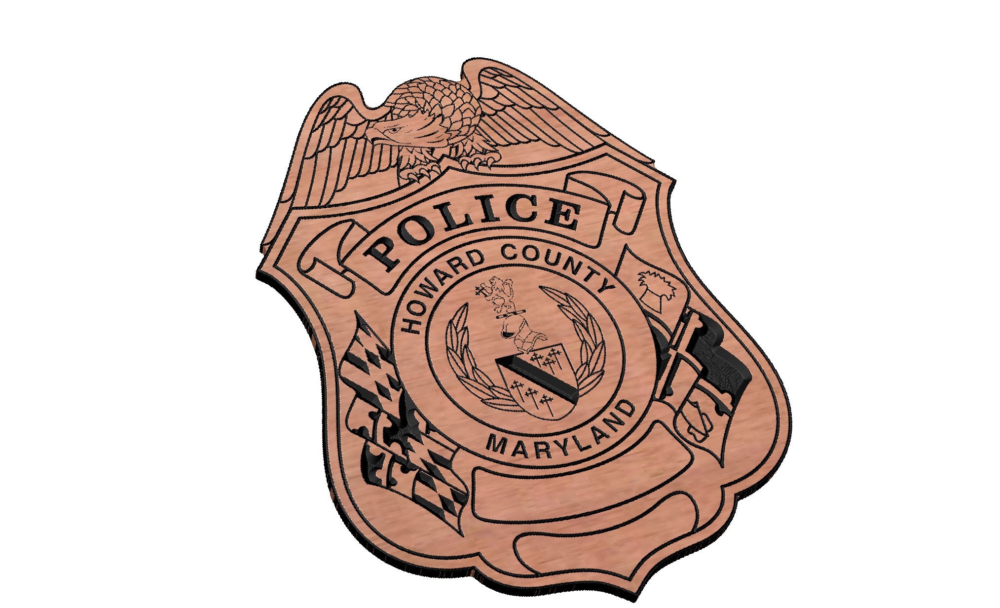 Howard County Police Badge SVG - Etsy
