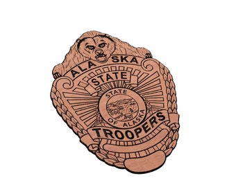 Alaska State Troopers Svg Logo Vector Badge Dxf Cut File - Etsy