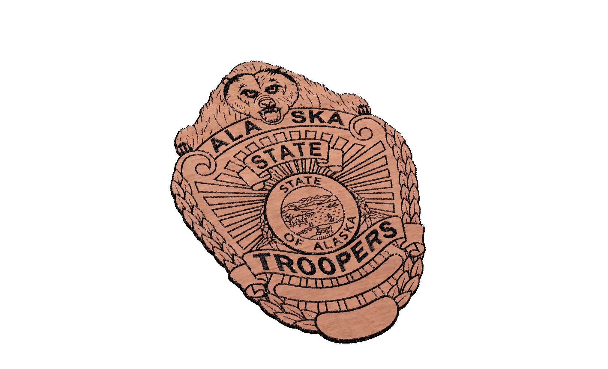 Alaska State Trooper Badge SVG - Etsy