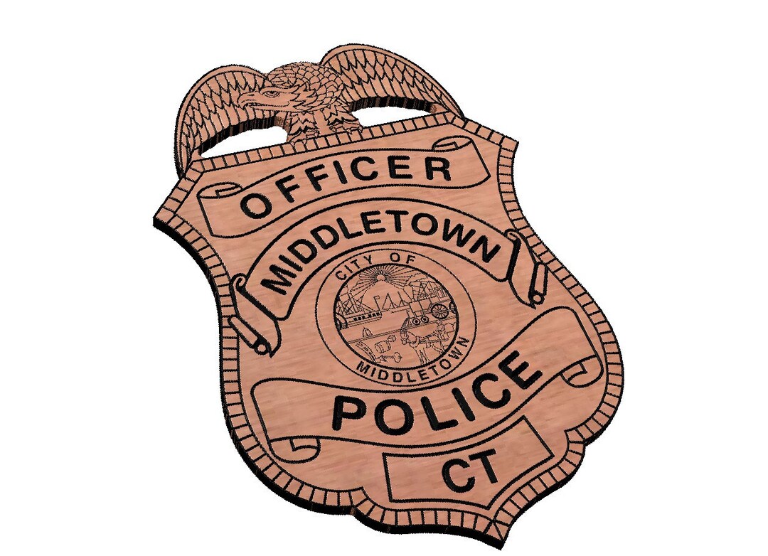 Middletown Police Badge SVG CNC Laser - Etsy