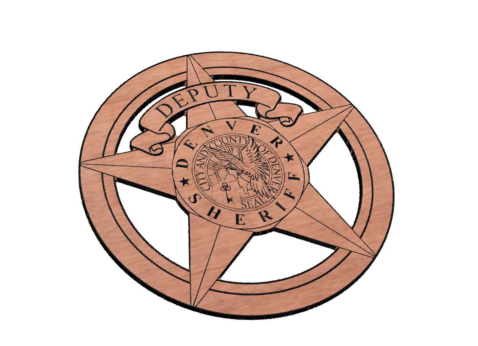 Denver Deputy Sheriff Police Badge SVG - Etsy