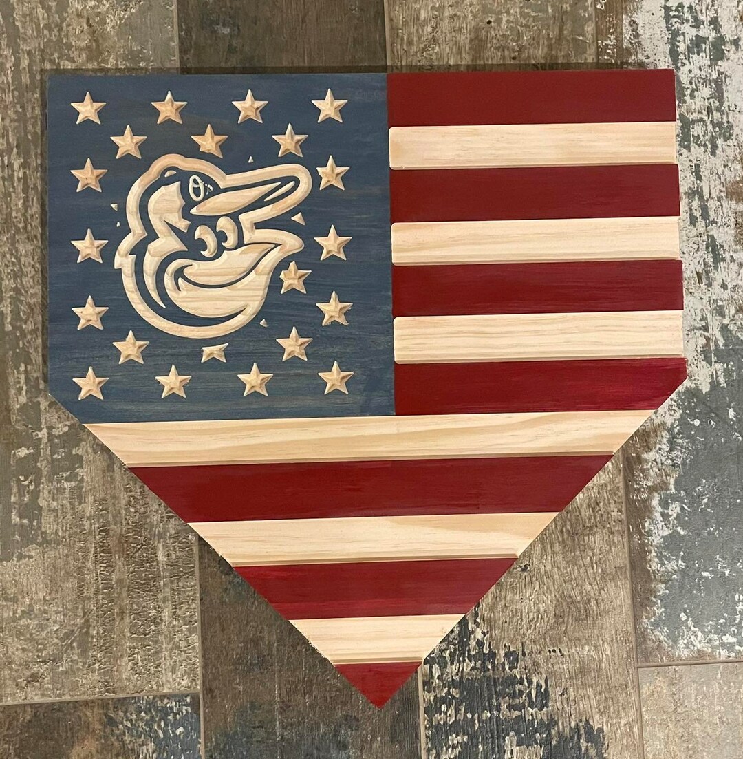 Home Plate American Baseball Flag - Etsy