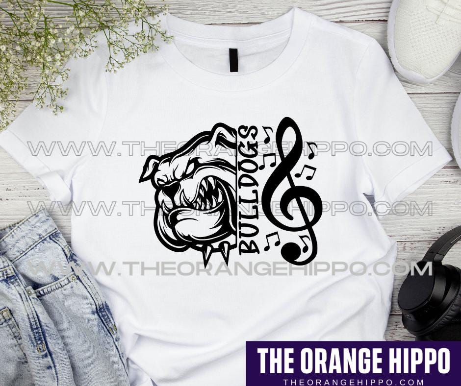 Bulldogs Band Ver2 - PNG, SVG, PDF - Etsy