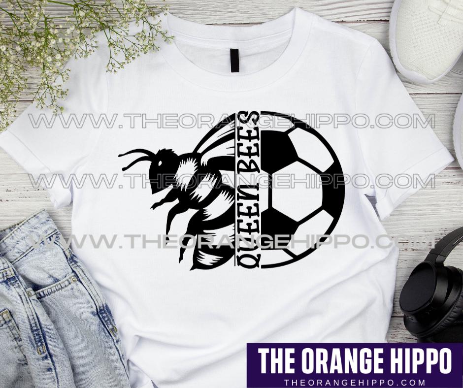 Queen Bees Soccer Ver1 - PNG, SVG, PDF - Etsy