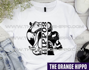 Hutto Hippos Baseball Ver1 - PNG, SVG, PDF - Etsy