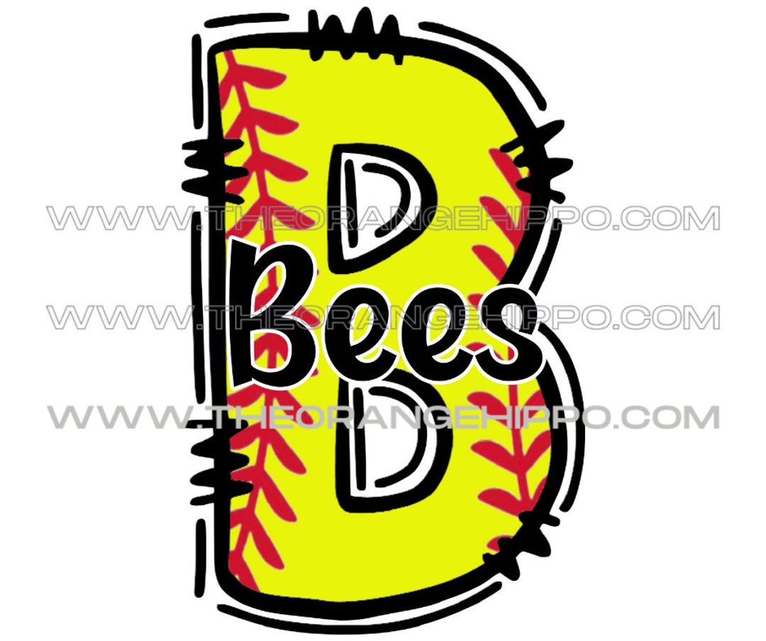 Bees Softball Direct Print Sublimation Digital DESIGNS, Printable Vinyl ...
