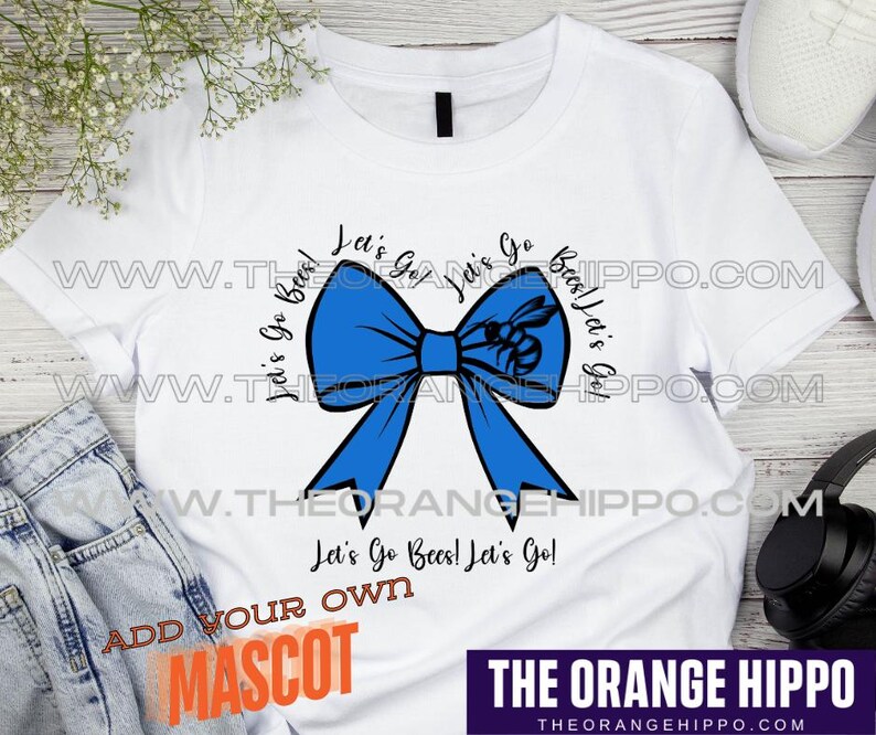 Bees Bows/wrap Around Text - PNG, SVG, PDF Files - 6 Colors - Etsy