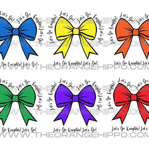 Knights Bow/wrap Around Text - PNG, SVG PDF Files - 6 Colors - Etsy