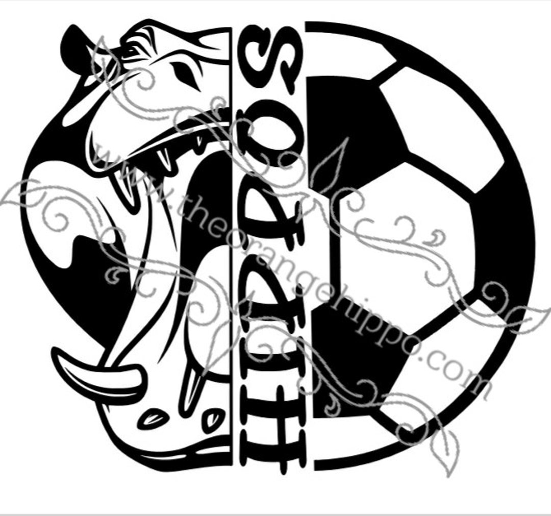Hutto Hippos Soccer Ver1 PNG SVG Pdfactive - Etsy