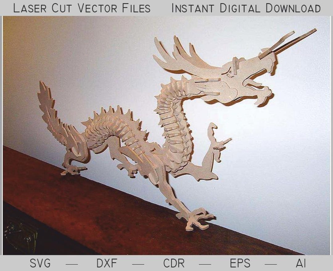 Dragon Laser Cut File Ver. 94170 - Laser Cutting Files/cnc Cutting - Etsy