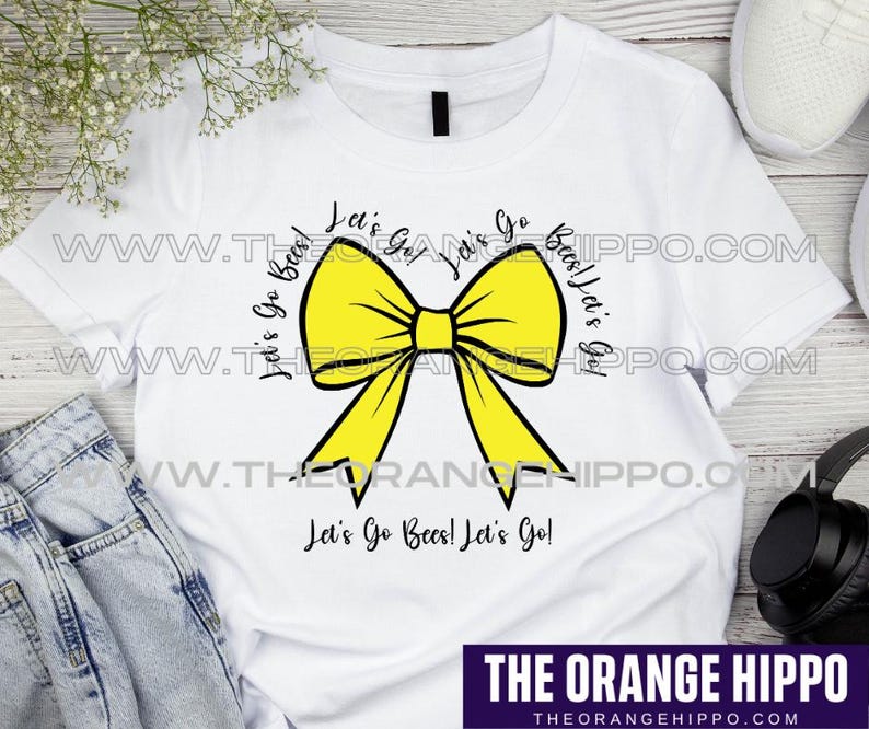 Bees Bows/wrap Around Text - PNG, SVG, PDF Files - 6 Colors - Etsy