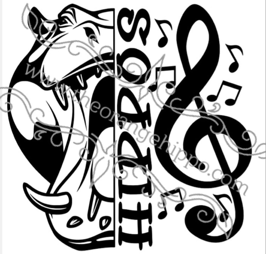 Hutto Hippos Band Ver2 PNG SVG PDF - Etsy