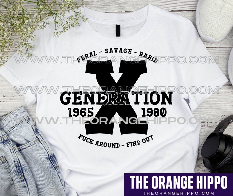 Generation X 4 Designs - PNG & SVG, - Etsy