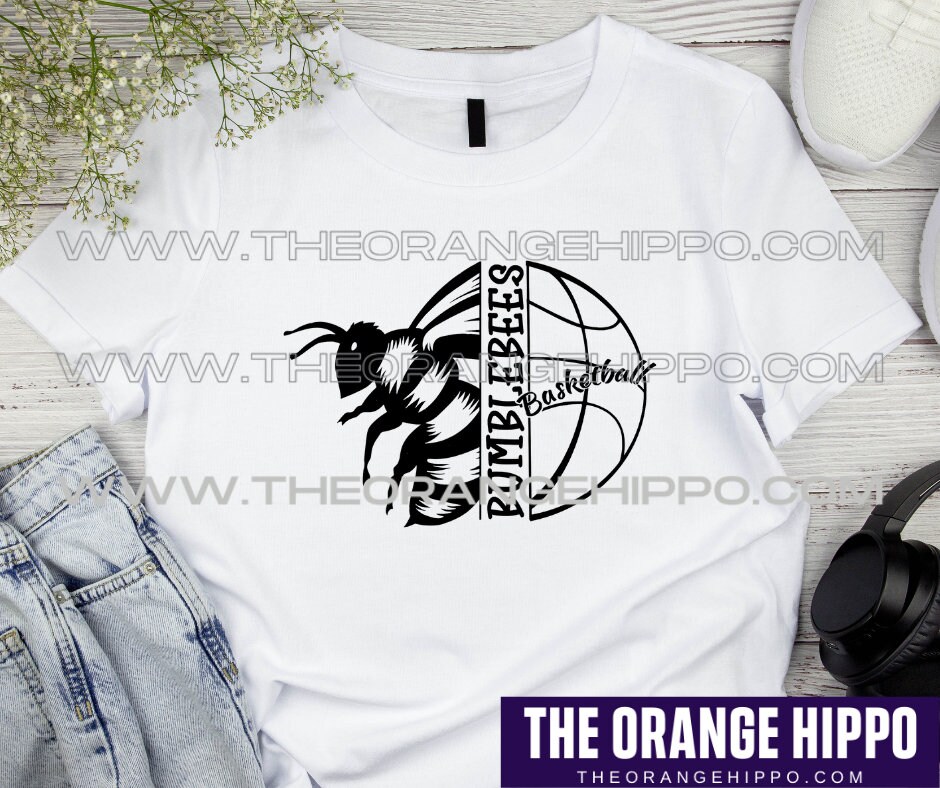 Bees Basketball Ver3 - PNG, SVG, PDF - Etsy