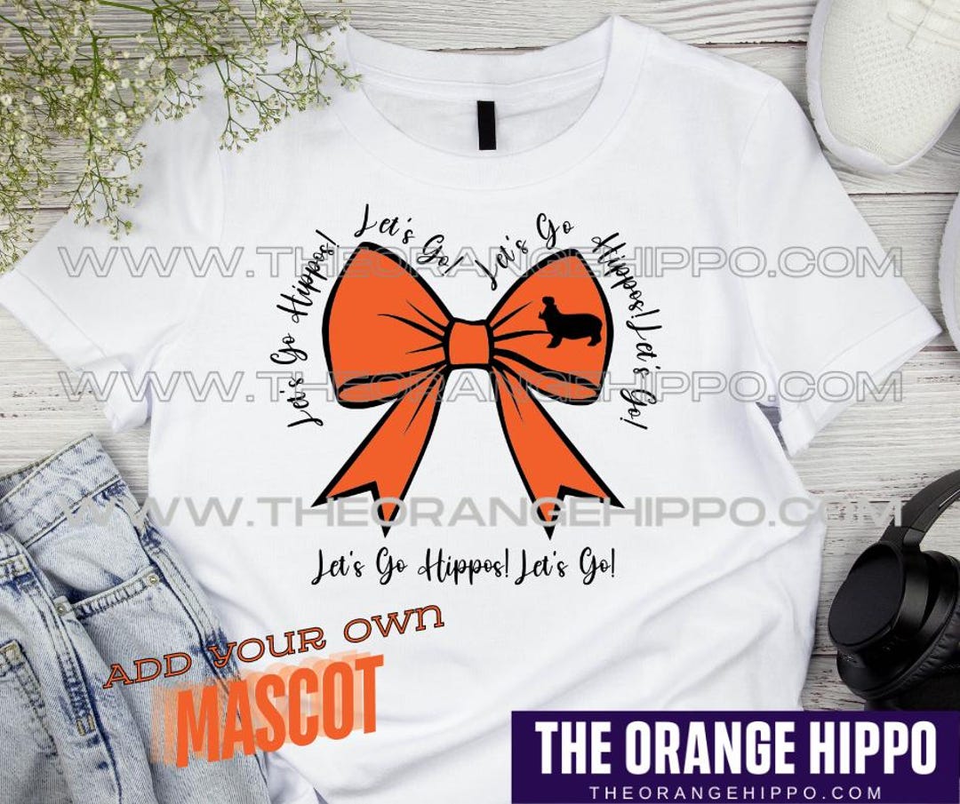 Hutto Hippos Bow/wrap Around Text - PNG, SVG, PDF - Etsy