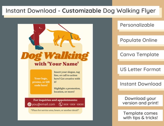 Dog Walking Flyers Templates Free