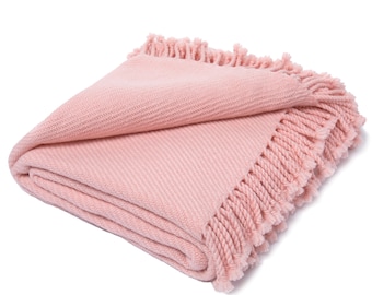 Pink Wool Blanket - Etsy