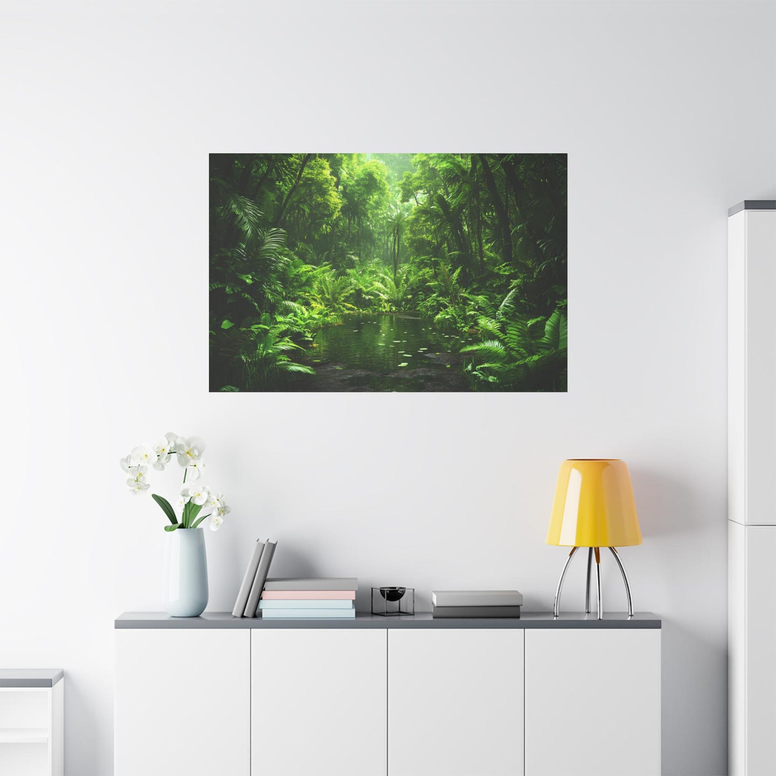 Canvas Print, Jungle Art Print, Tropical Rainforest Wall Art , Jumgle ...