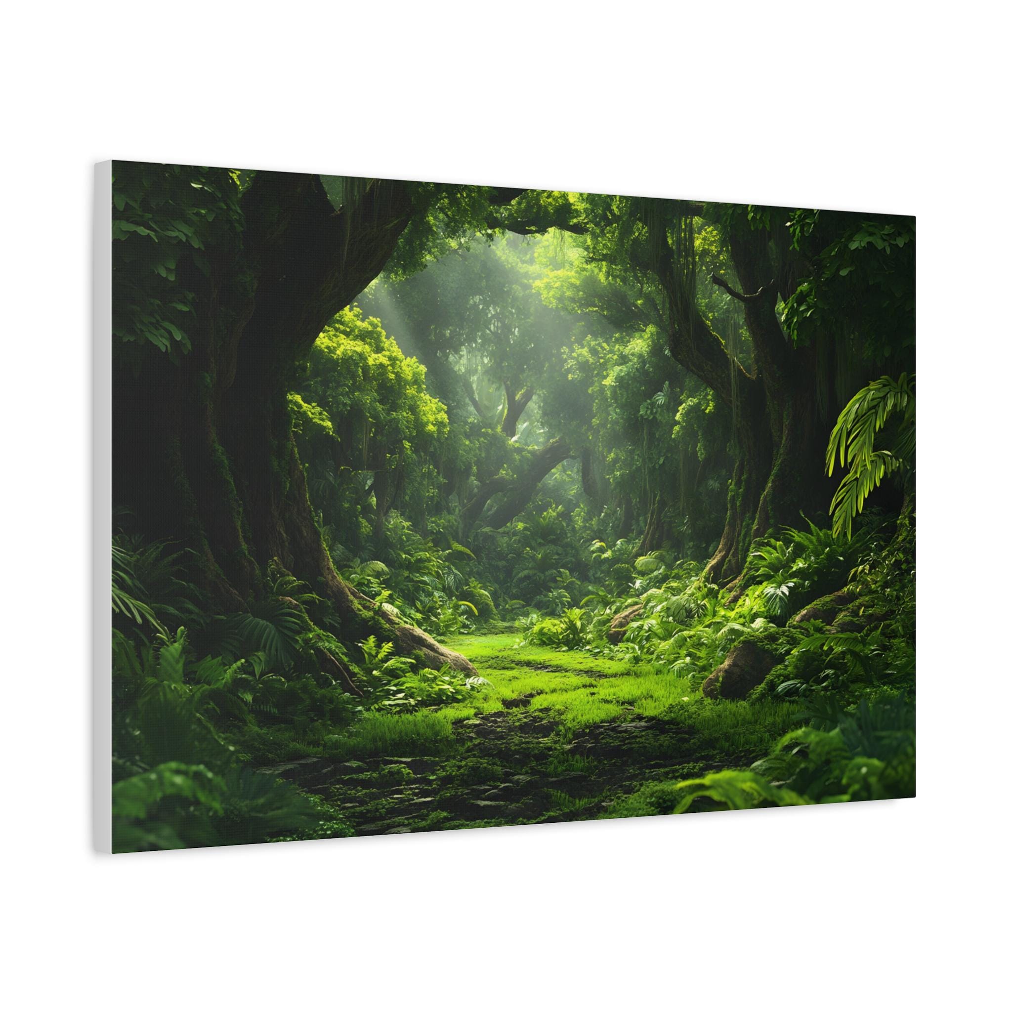 Canvas Print, Tropical Jungle Art, Wall Art Print, Jungle Photo Print ...