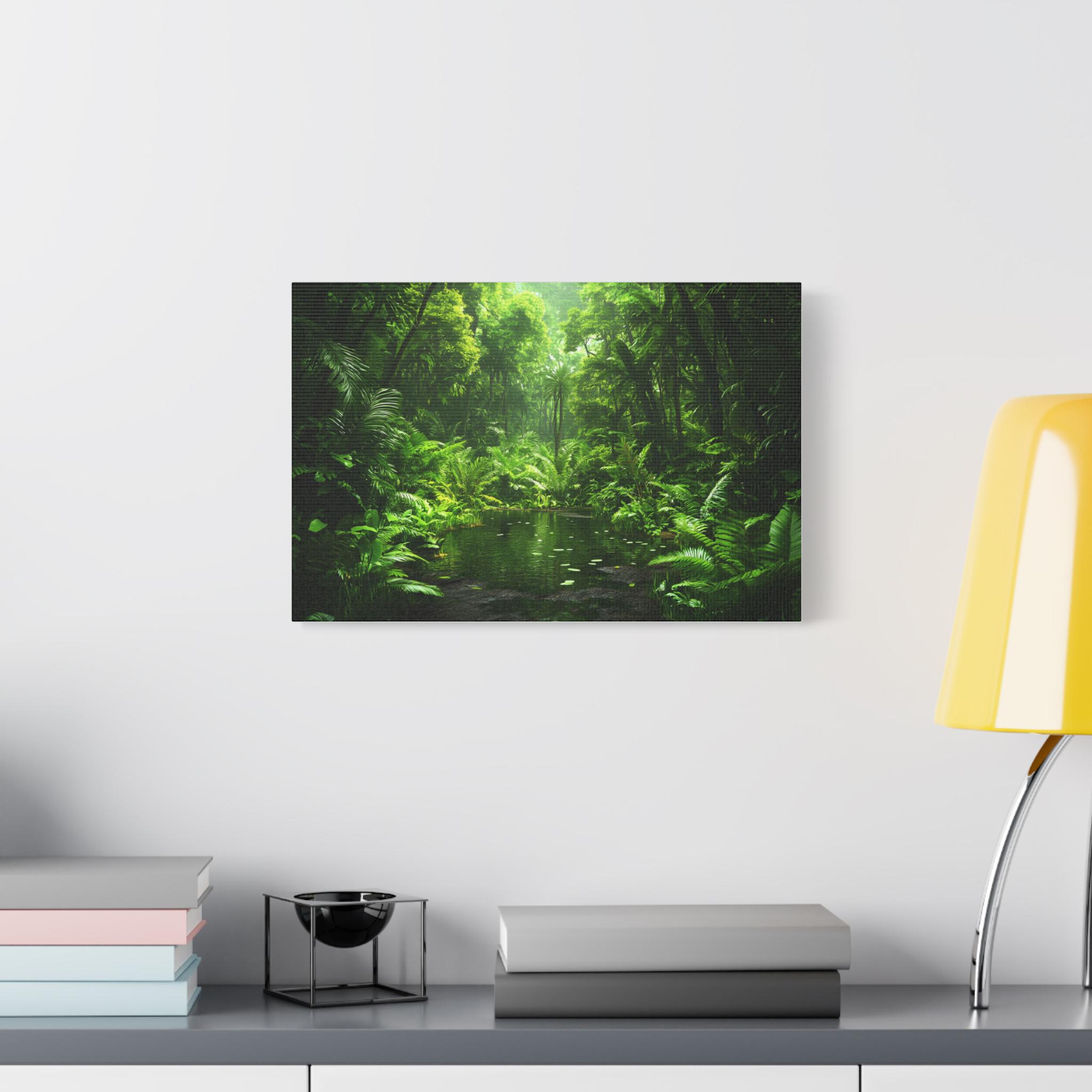 Canvas Print, Jungle Art Print, Tropical Rainforest Wall Art , Jumgle ...