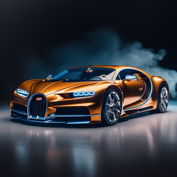 Orange Bugatti Wallpaper