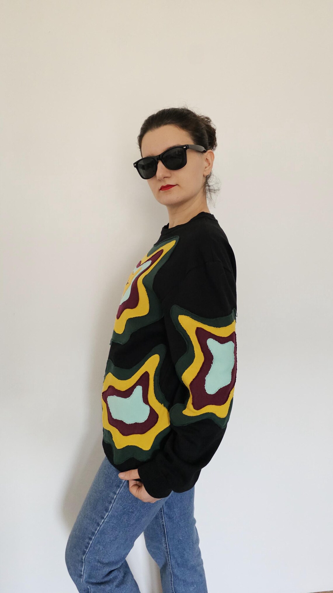 REWORKED Nike X Mavi Funky Fresh Sweatshirt 1 of 1 Center Swoosh ...