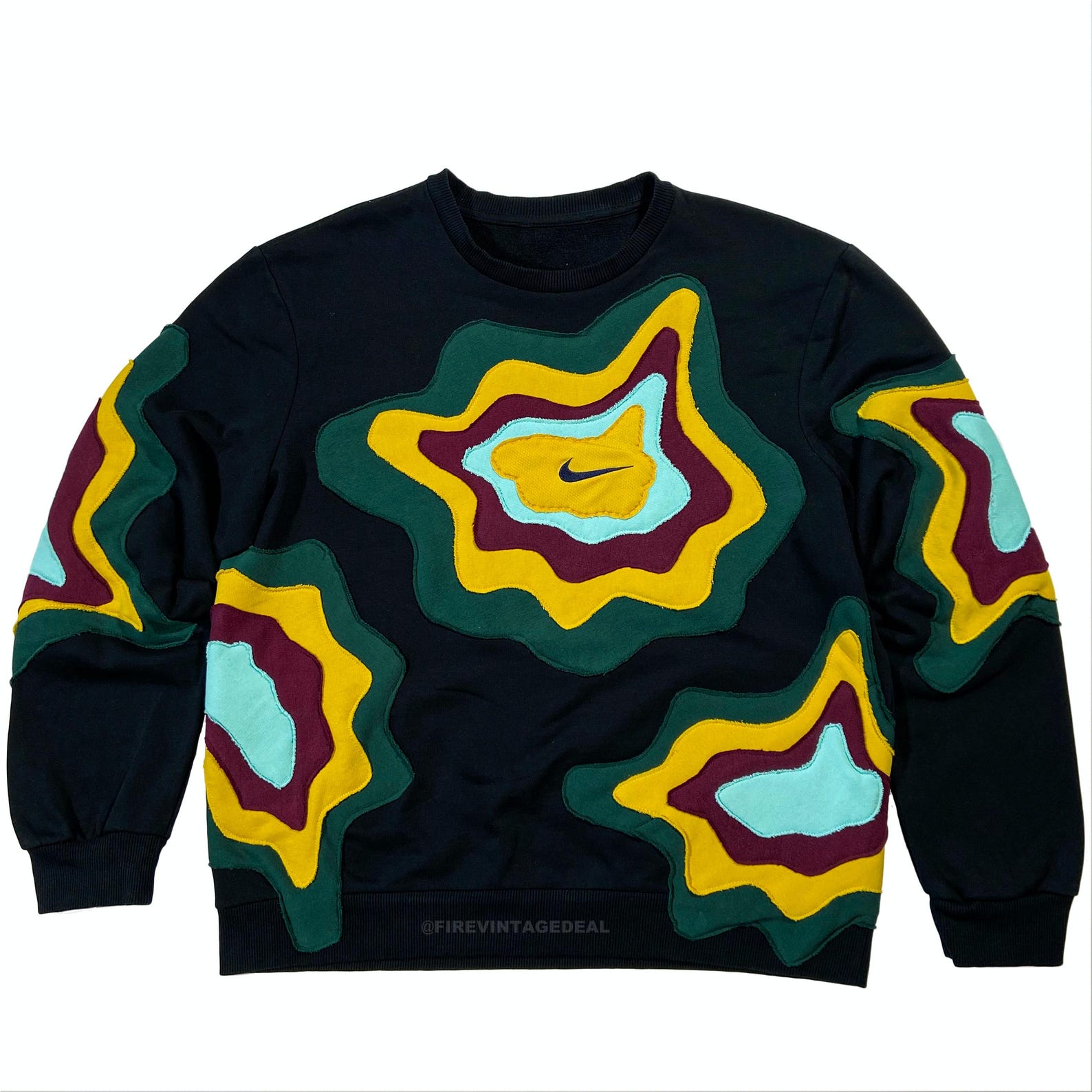 REWORKED Nike X Mavi Funky Fresh Sweatshirt 1 of 1 Center Swoosh ...