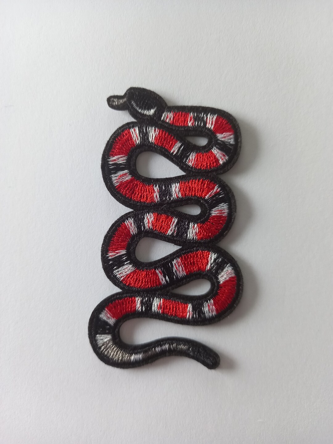 Snake Patch Crest Iron-on Sewing Iron-on Patch - Etsy