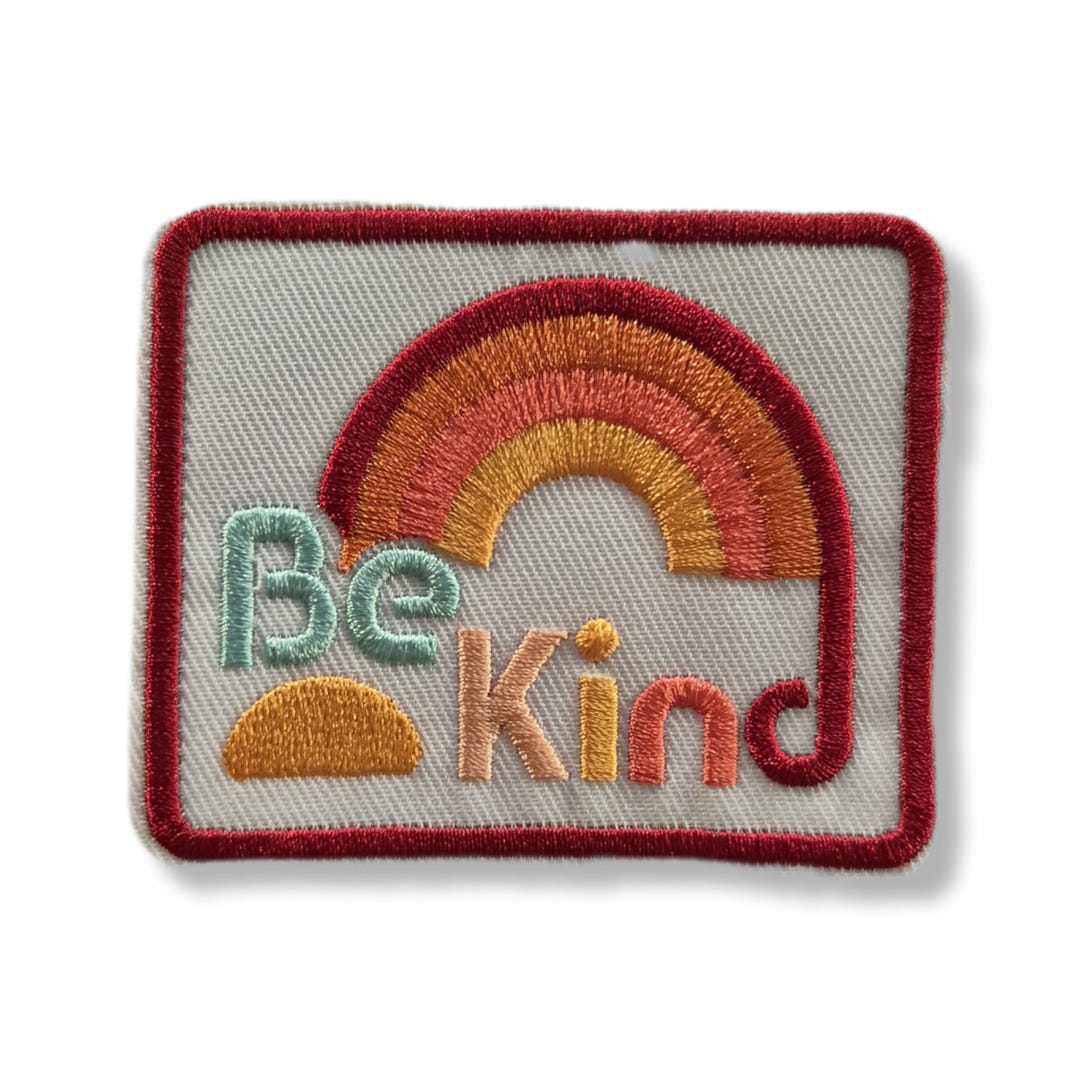 Be Kind, Be Kind Patch, Emblem, Iron-on, Embroidered, Patches - Etsy