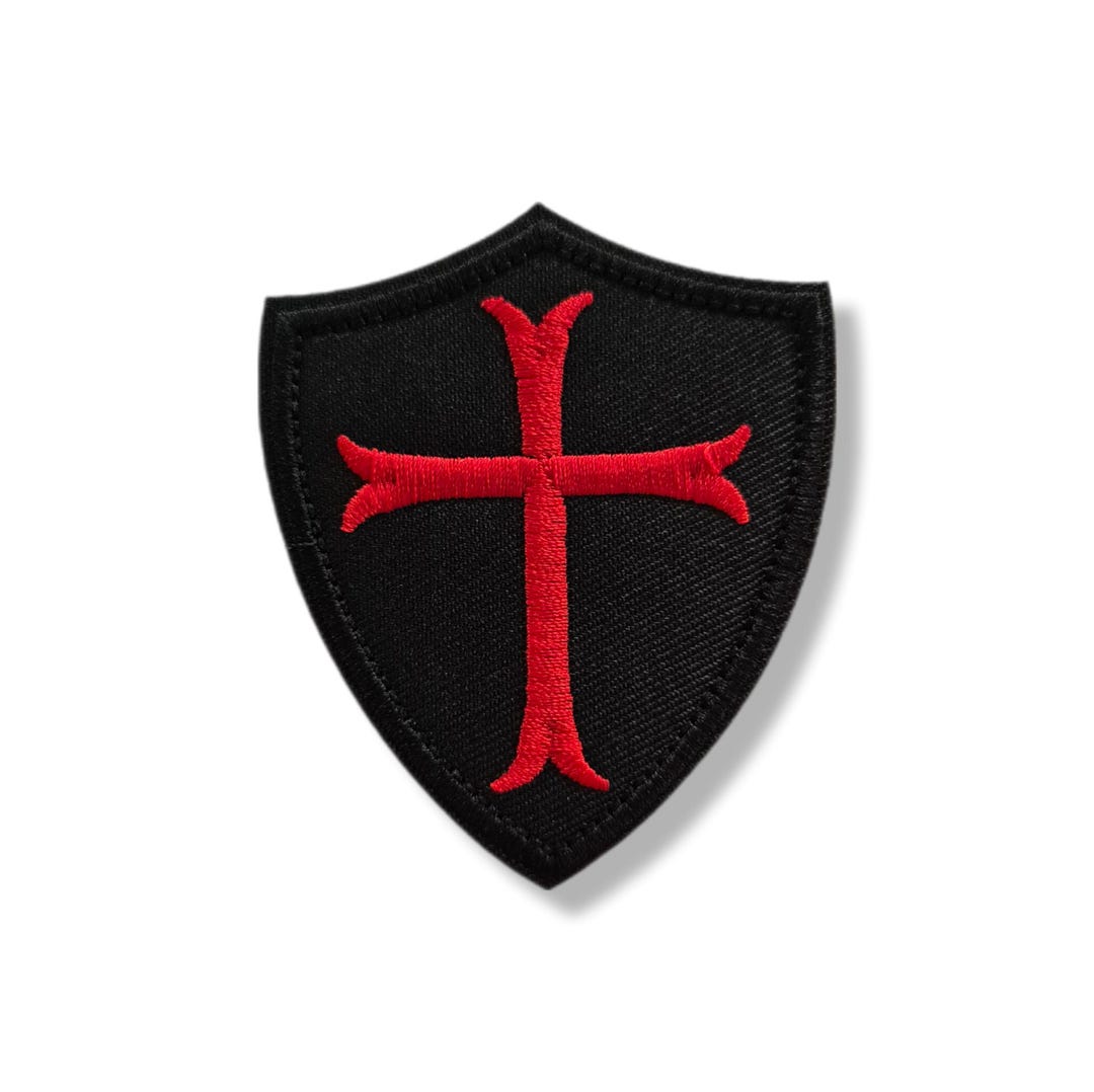 Knight Templar, Knight Templar Patch, Embroidered, Velcro, Patches - Etsy