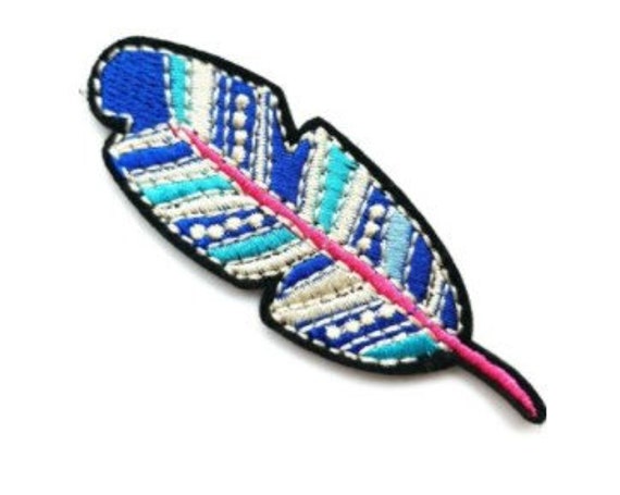 Feather Patch Crest Heat Adhesive Sewing Patch on Iron - Etsy Australia
