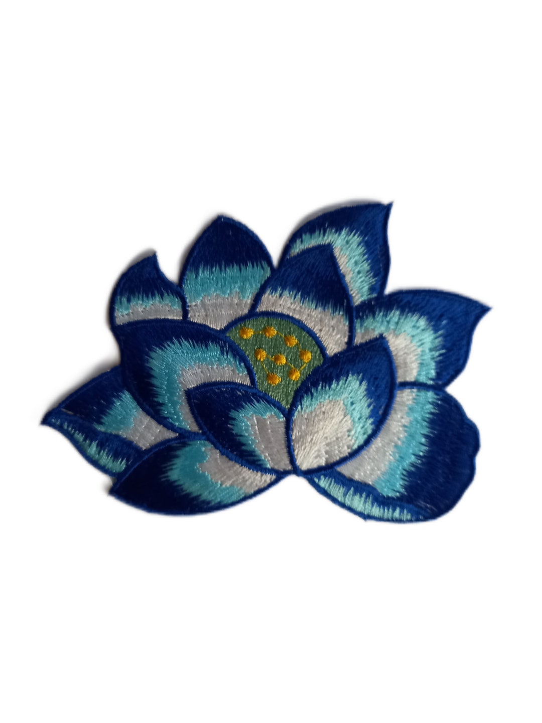 Lotus Flower, Patch, Badge, Iron-on, Embroidery, Flower Iron-on Patch ...