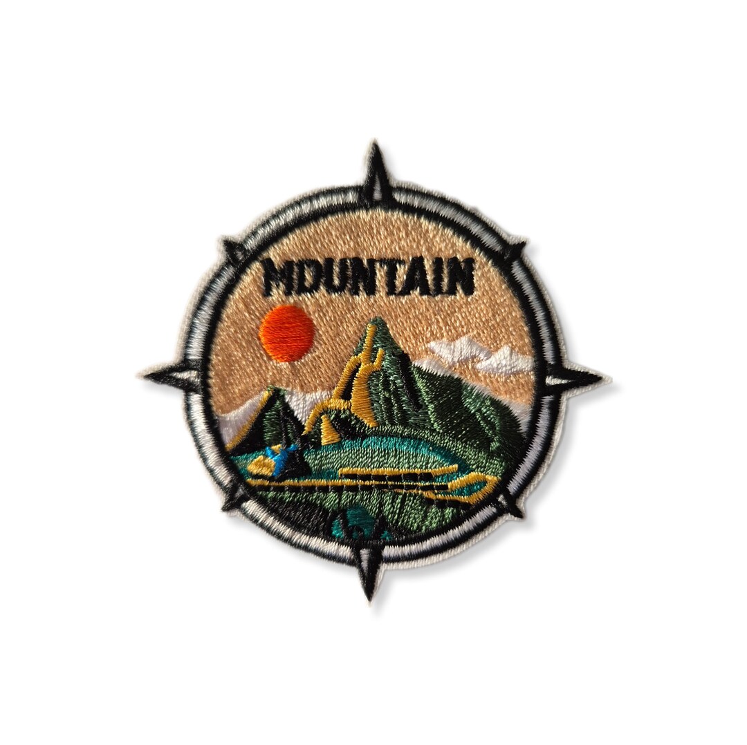 Mountain, Patch, Crest, Iron-on, Sewing, Mountain Iron-on Patch - Etsy