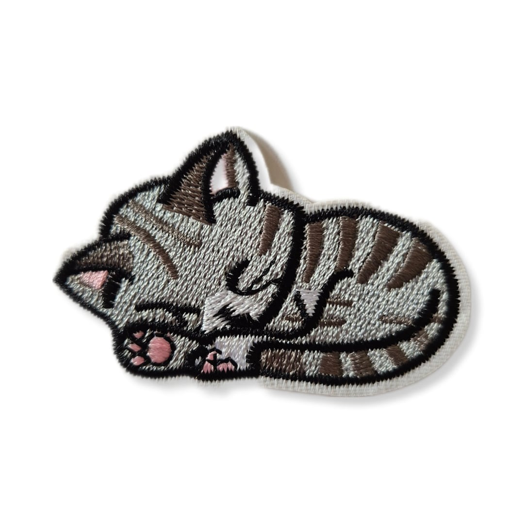 Cat, Patch, Badge, Iron-on, Embroidered, Cat Iron-on Patch - Etsy