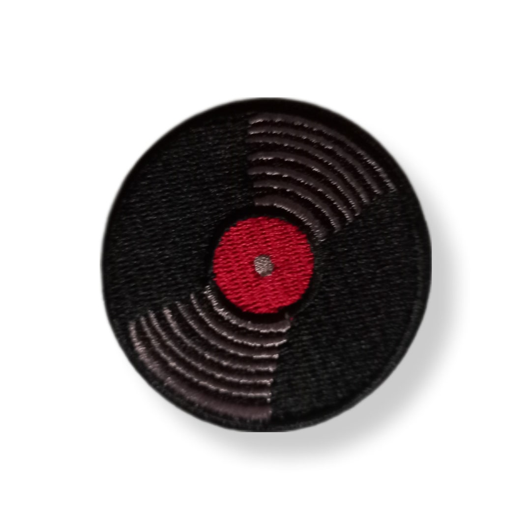 Vinyl Record Iron-on Patch, Patch, Badge, Iron-on, Embroidered, Sewing ...