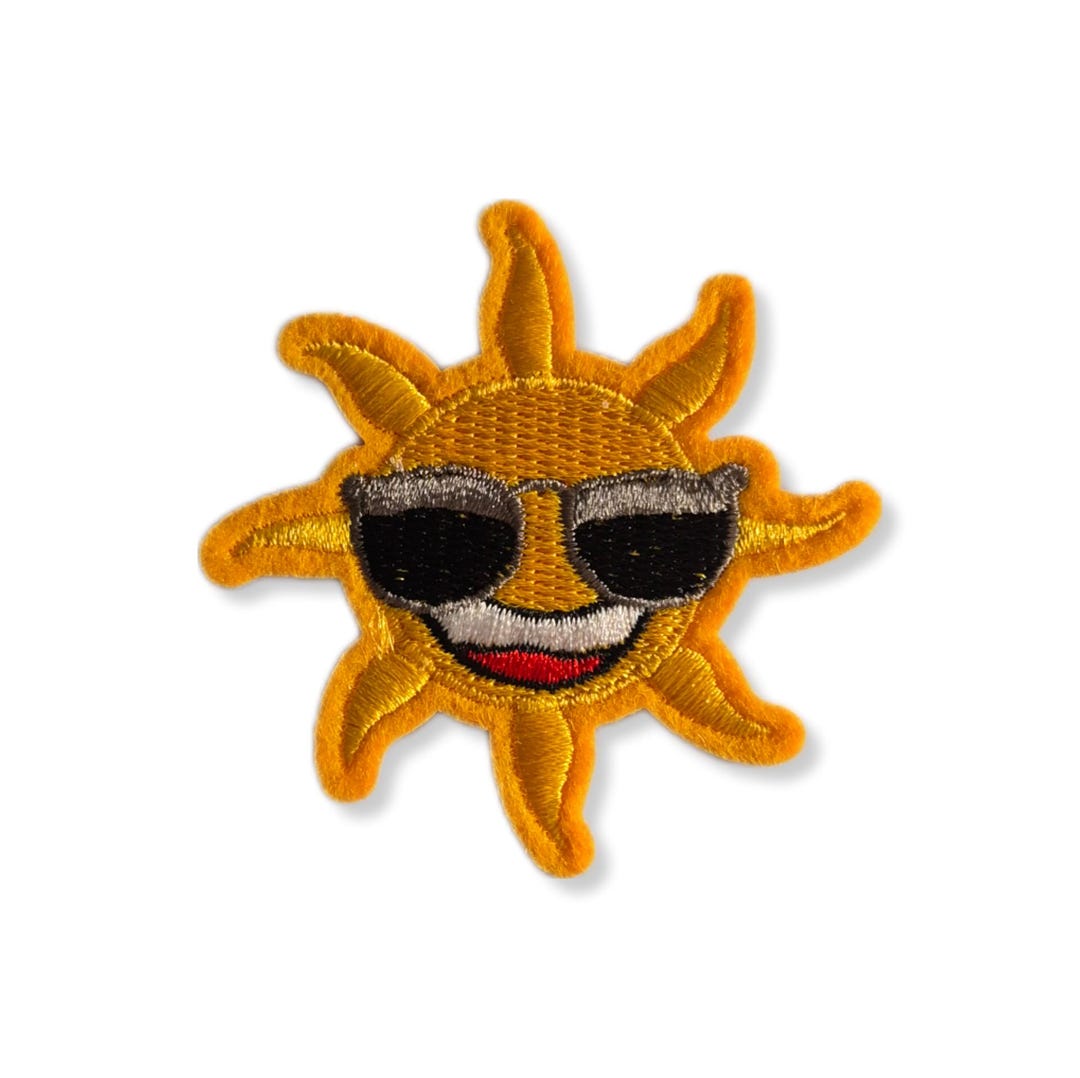 Sun Patch, Sun Badge, Embroidery, Sewing, Iron-on Sun Patch - Etsy