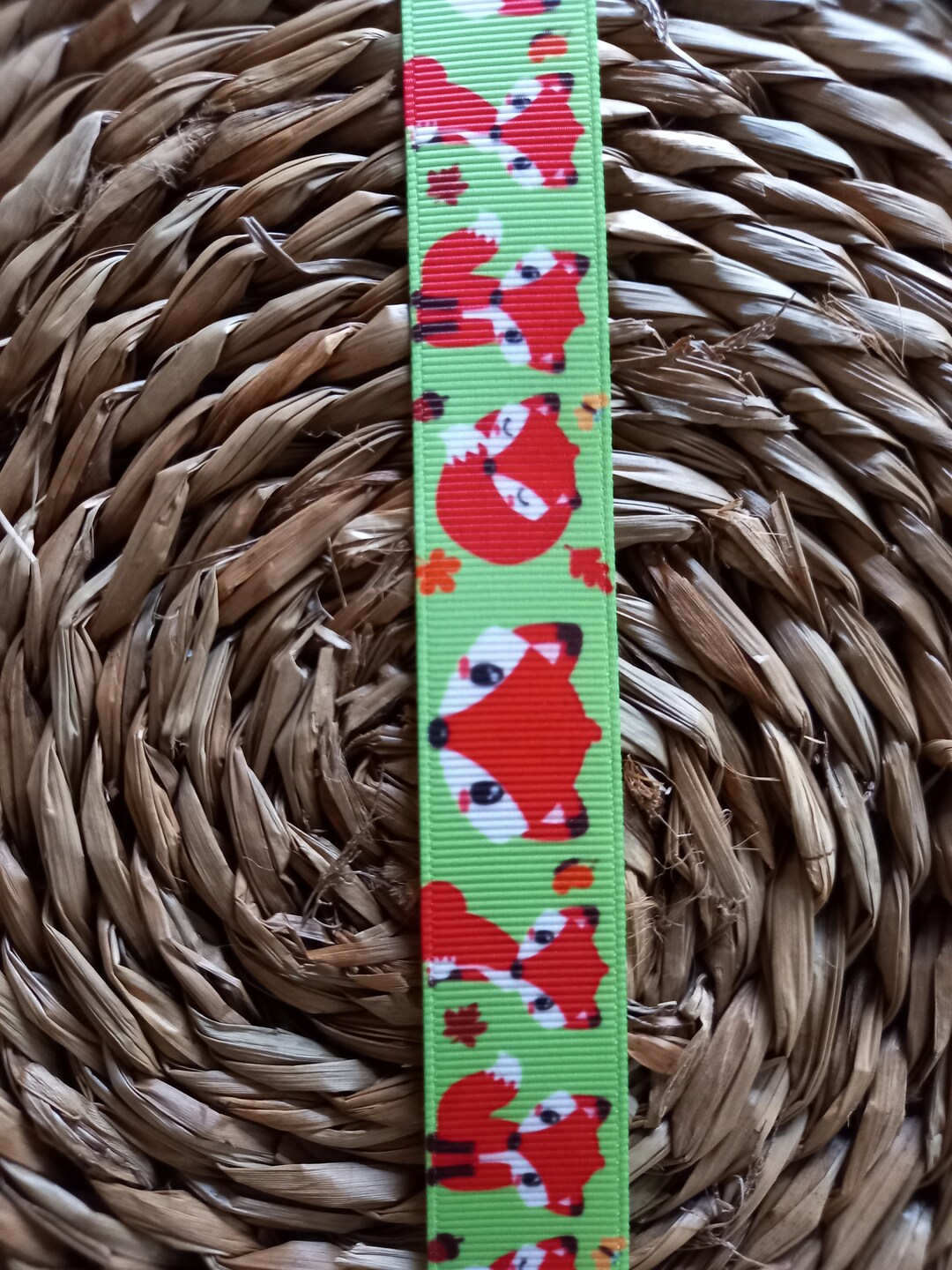 Fox Ribbon, Sold by the Meter, Grosgrain, Printed, Sewing - Etsy