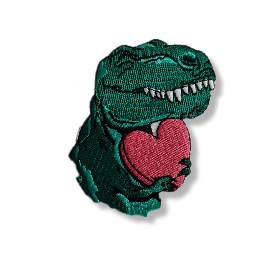 Dinosaur, Dinosaur Patch, Iron-on Patch, Patch, Embroidered, Patch ...