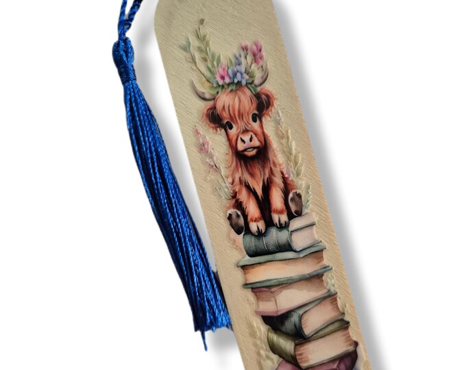 Highland Cow, Bookmark, Highland Cow Bookmark, Gift for Her - Etsy