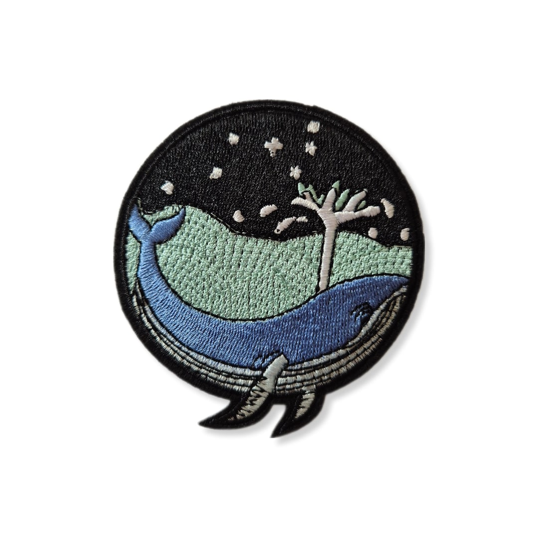 Whale Badge, Whale Patch, Embroidery, Sewing, Whale Iron-on Patch - Etsy